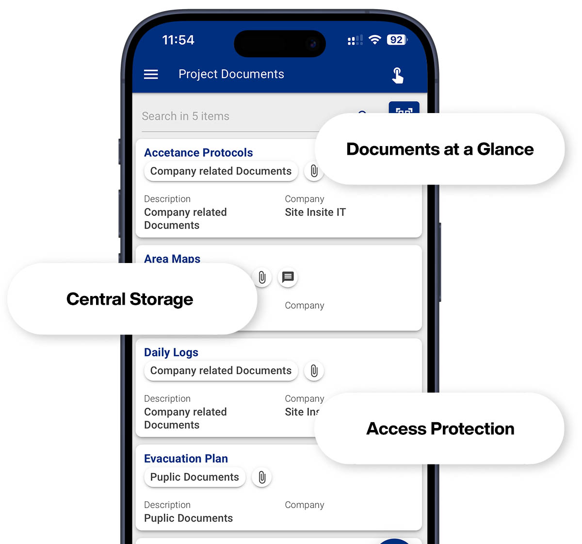 Project documents - Insite LMS