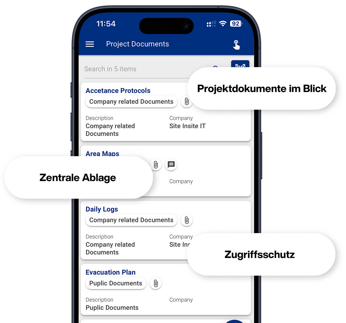 Project documents - Insite LMS